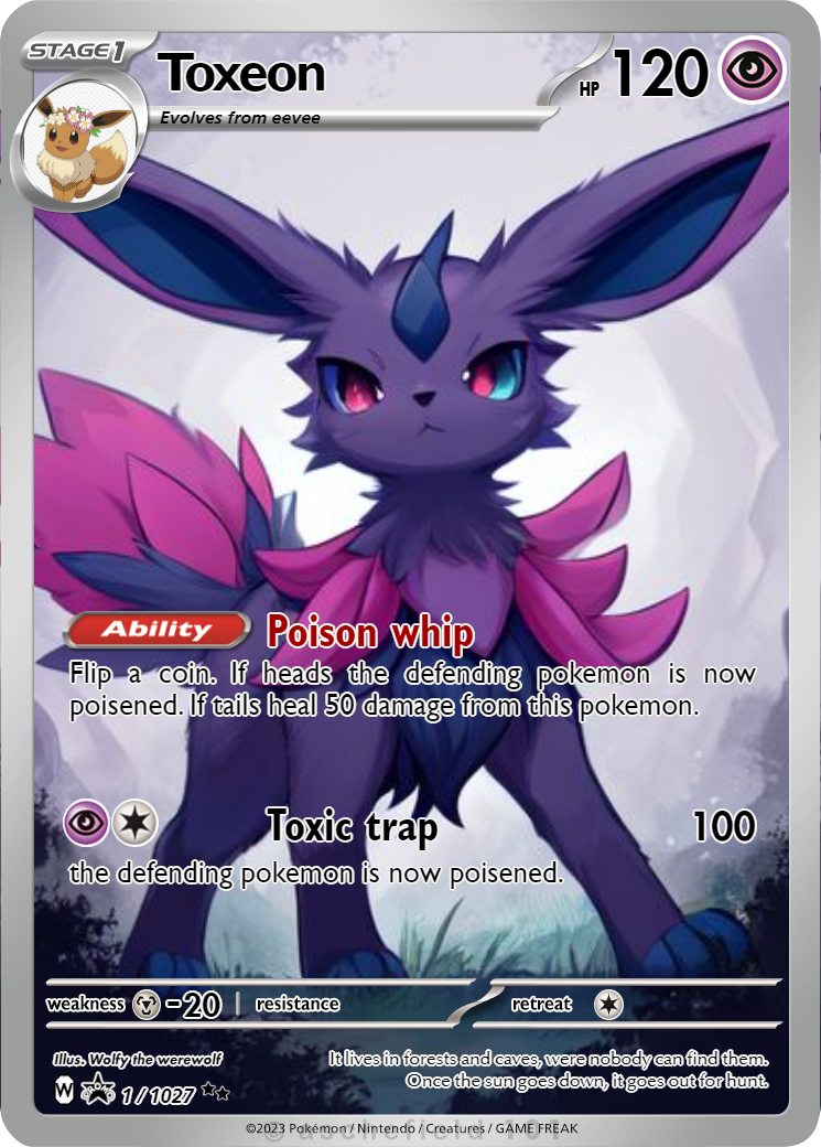 Toxeon - wolfy_the_creator | Pokécardmaker.net