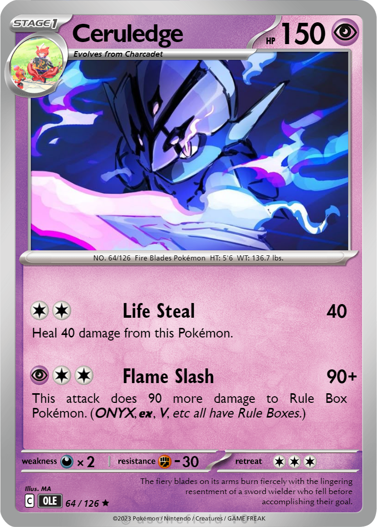 Ceruledge - xXsavatron | Pokécardmaker.net