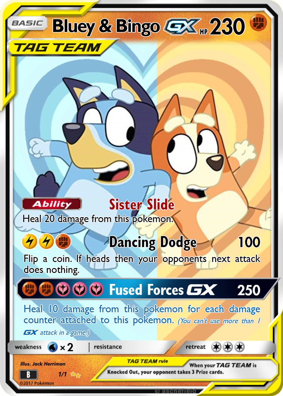 Bluey & Bingo - xxx | Pokécardmaker.net