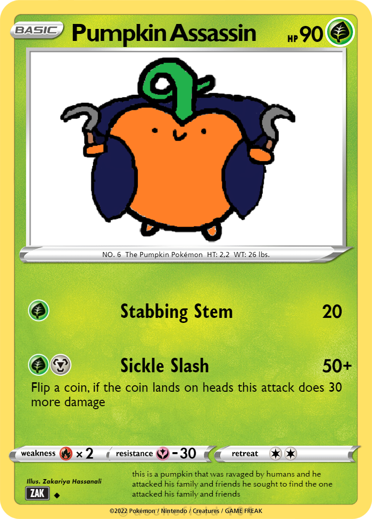 Pumpkin Assassin - yetimasster8888 | Pokécardmaker.net