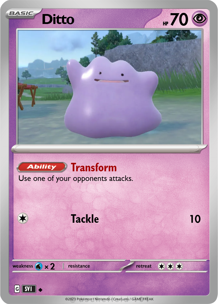 Ditto - zacmillsuk | Pokécardmaker.net