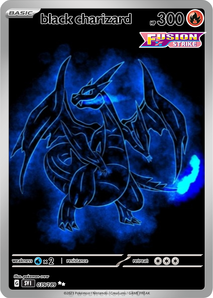 black charizard - zay123456789 | Pokécardmaker.net