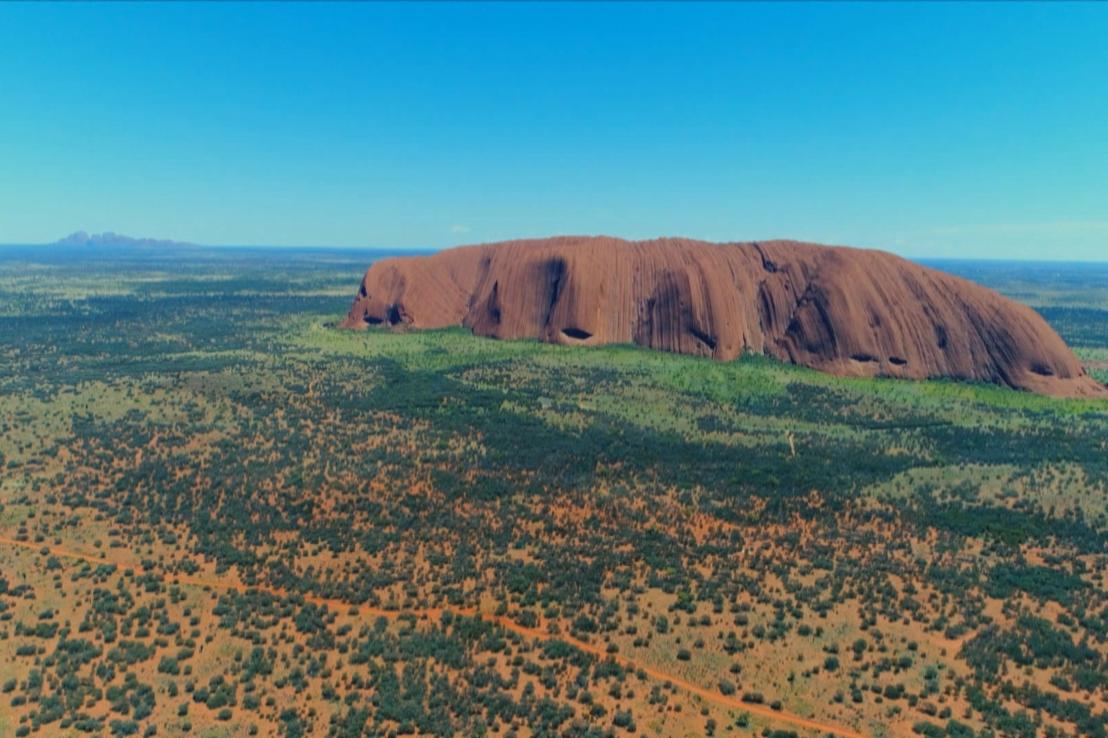 IN AUTRALIA, ULURU, A SACRED ABORIGINAL LAND