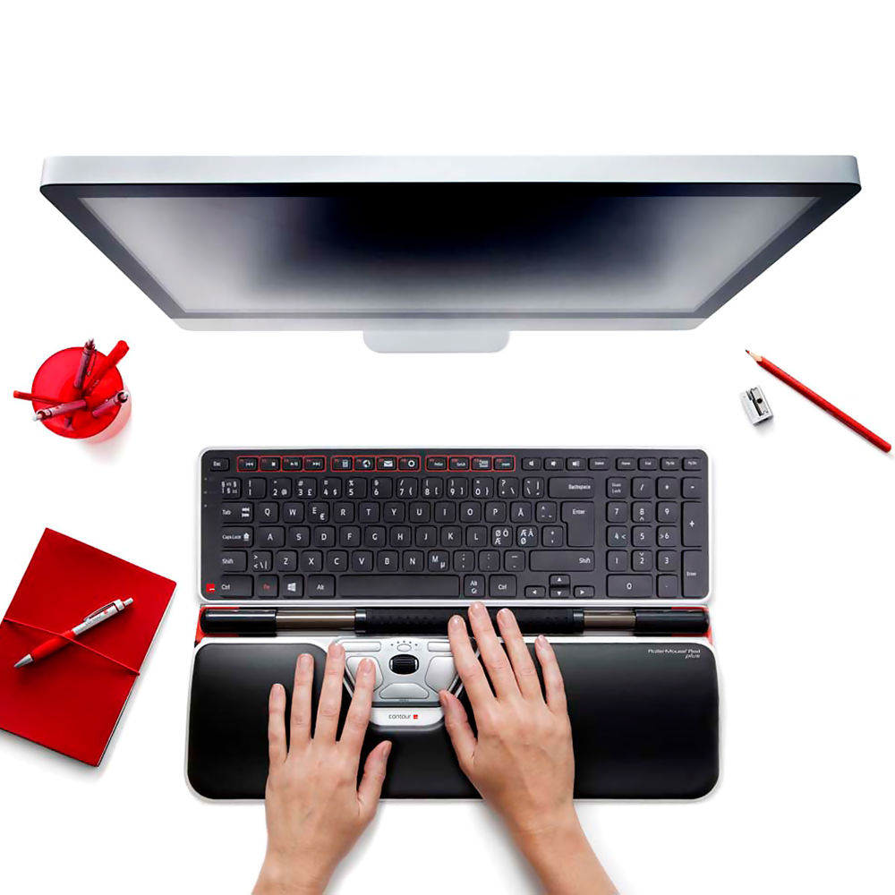 Contour RollerMouse Red | Roller Bar Mice