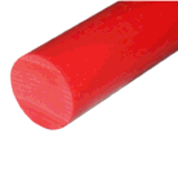 Plastics | Polyurethane Rod | Red