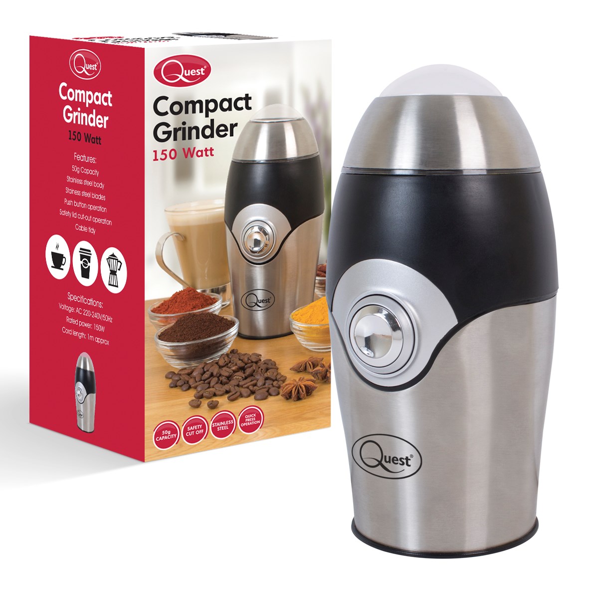 Compact Grinder - 150 watt - 50g Capacity