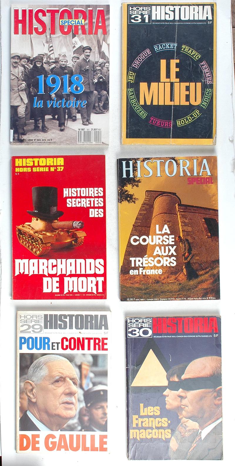 Lot de 26 revues Historia