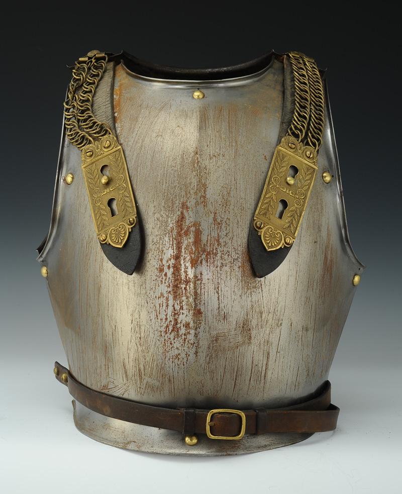 CUIRASSE D'OFFICIER DE CUIRASSIERS, MODÈLE 1855, SECOND EMPIRE.
