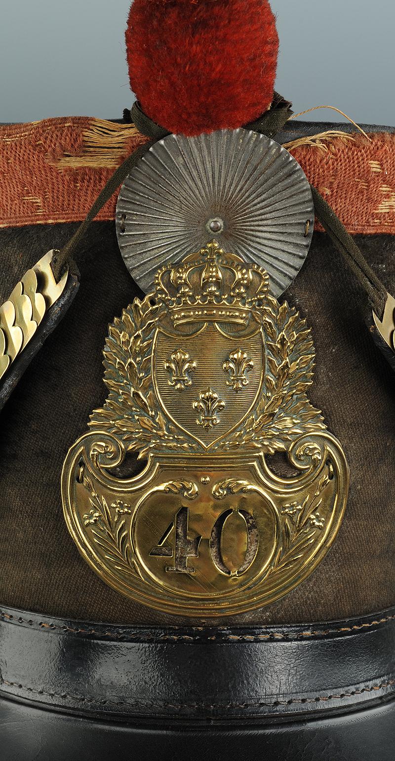 Grenadiers shako of the 2nd Battalion of the 40th Line Infantry ...