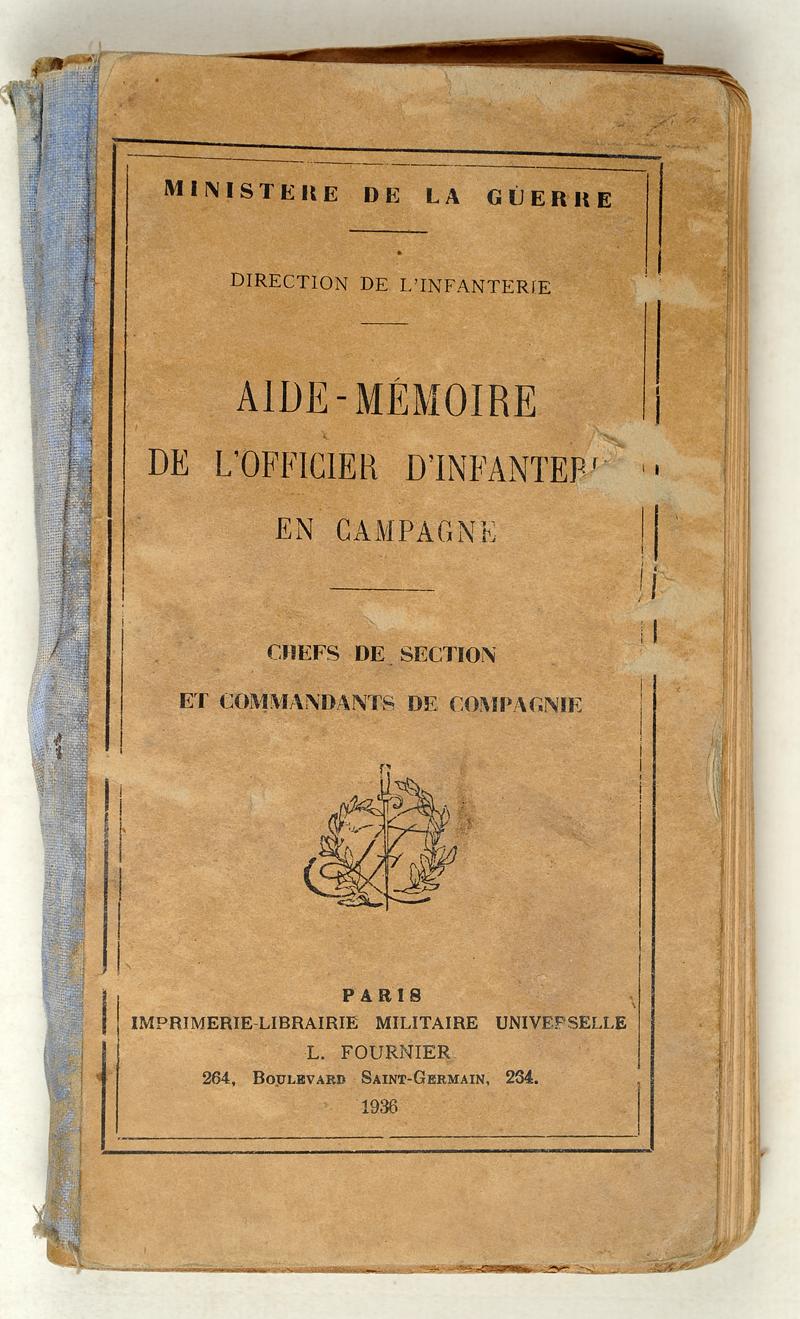 -Aide-mémoire de l’officier d’Infanterie en campagne -Aide-mémoire de l’officier d’Infanterie en campagne