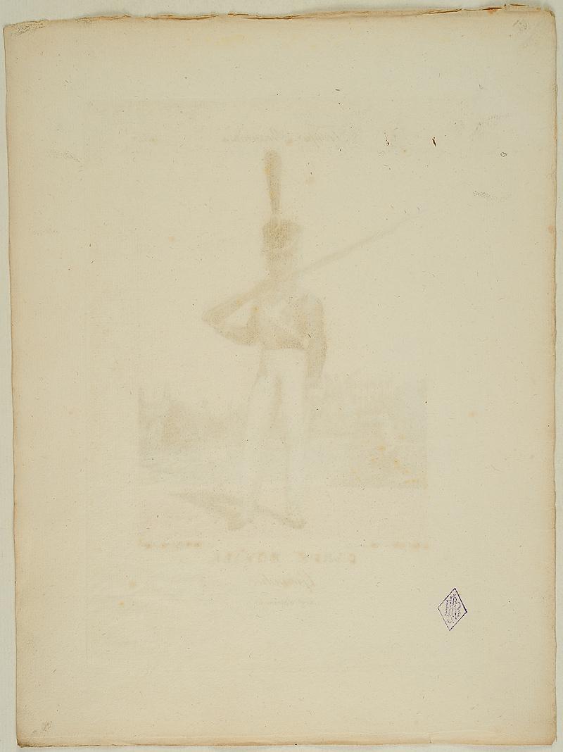 GENTY : PLANCHE 4, GRENADIER DE LA GARDE ROYALE, RÉGIMENT D'ALEXANDRE, 1815
