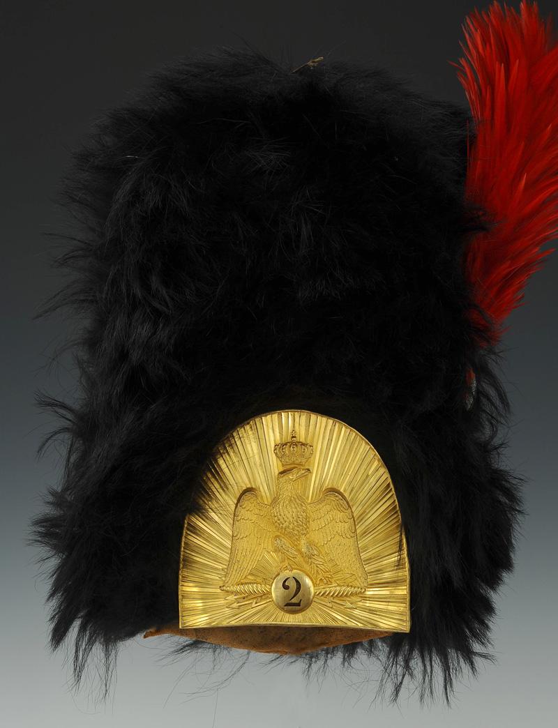 BONNET À POILS D'OFFICIER DU 2ème RÉGIMENT DES GRENADIERS À PIED DE LA ...
