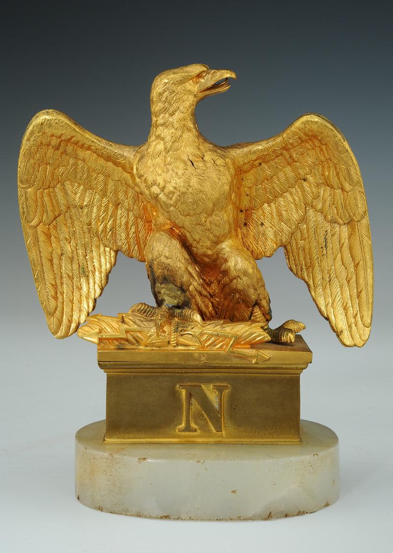 AIGLE DE DRAPEAU, modèle 1860, demi-grandeur, par Barre et Marion, ayant appartenu à l'Empereur ...