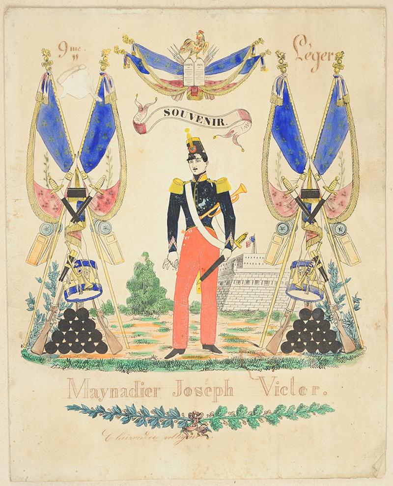SOUVENIR DE Joseph Victor MAYNADIER CLAIRON AU 9e RÉGIMENT D’INFANTERIE ...