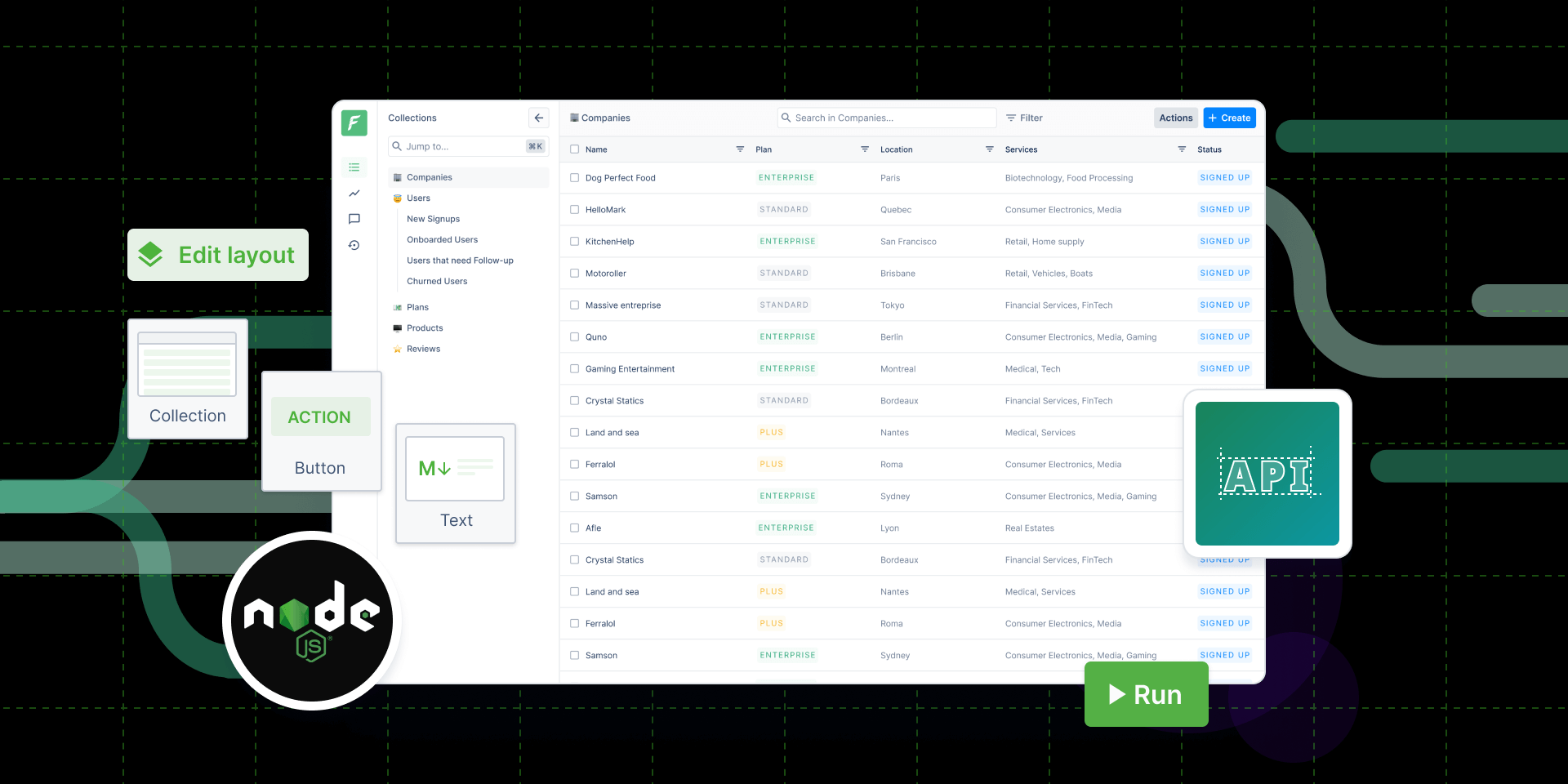 How to build a JavaScript admin panel with Node.js?