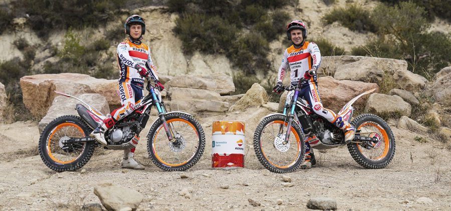 El equipo Repsol Honda de trial realiza su primer test con combustible ...