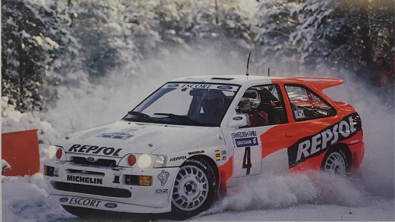 World Rally Championship 1996: Carlos Sainz with the spectacular Ford ...