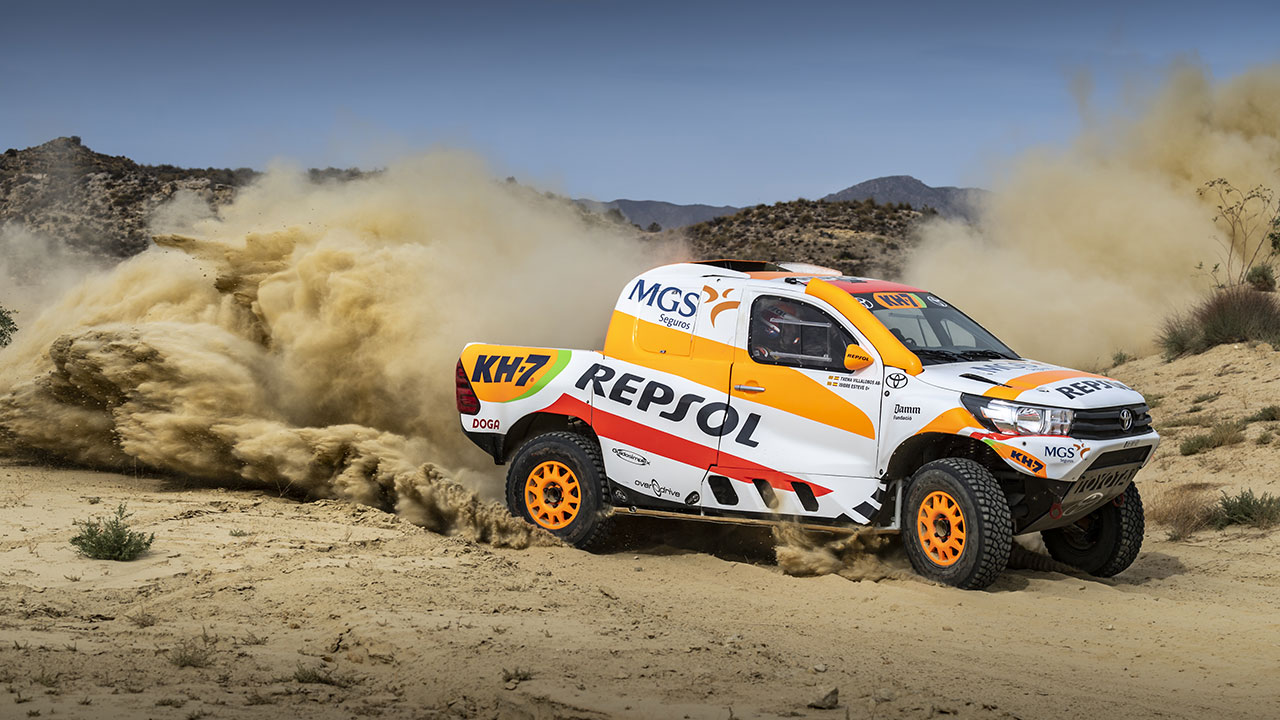The Repsol Rally Team's brand-new Toyota Hilux Overdrive for the 2021 ...