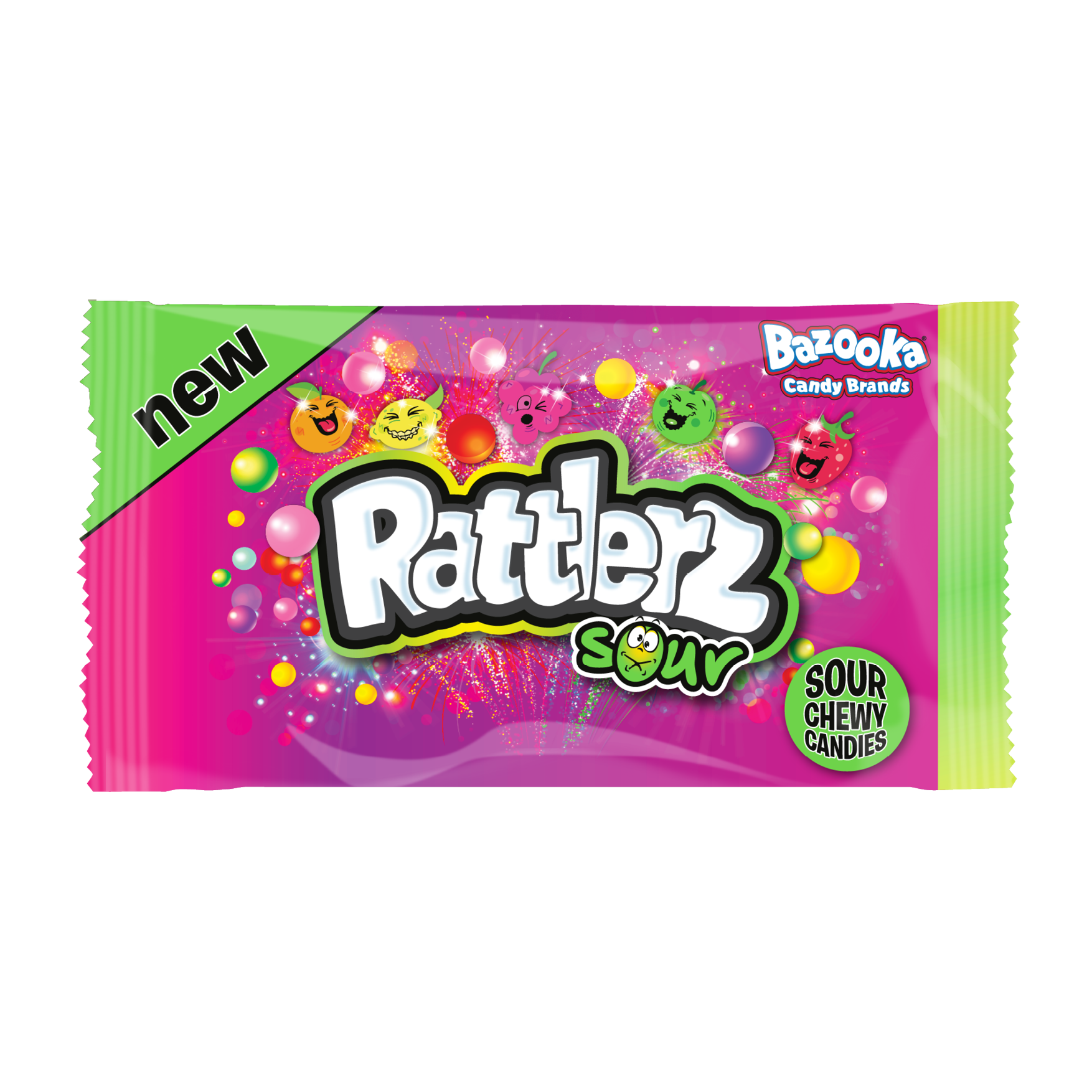 Bazooka Rattlers Sour 40 g