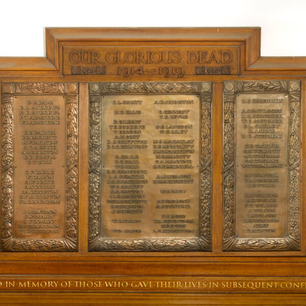 War Memorial Tablet - Institution of Mechanical Engineers