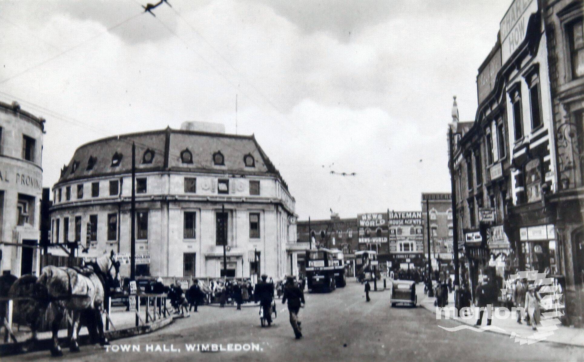 Wimbledon Town Hall, Broadway, Wimbledon - Merton Memories Photographic ...