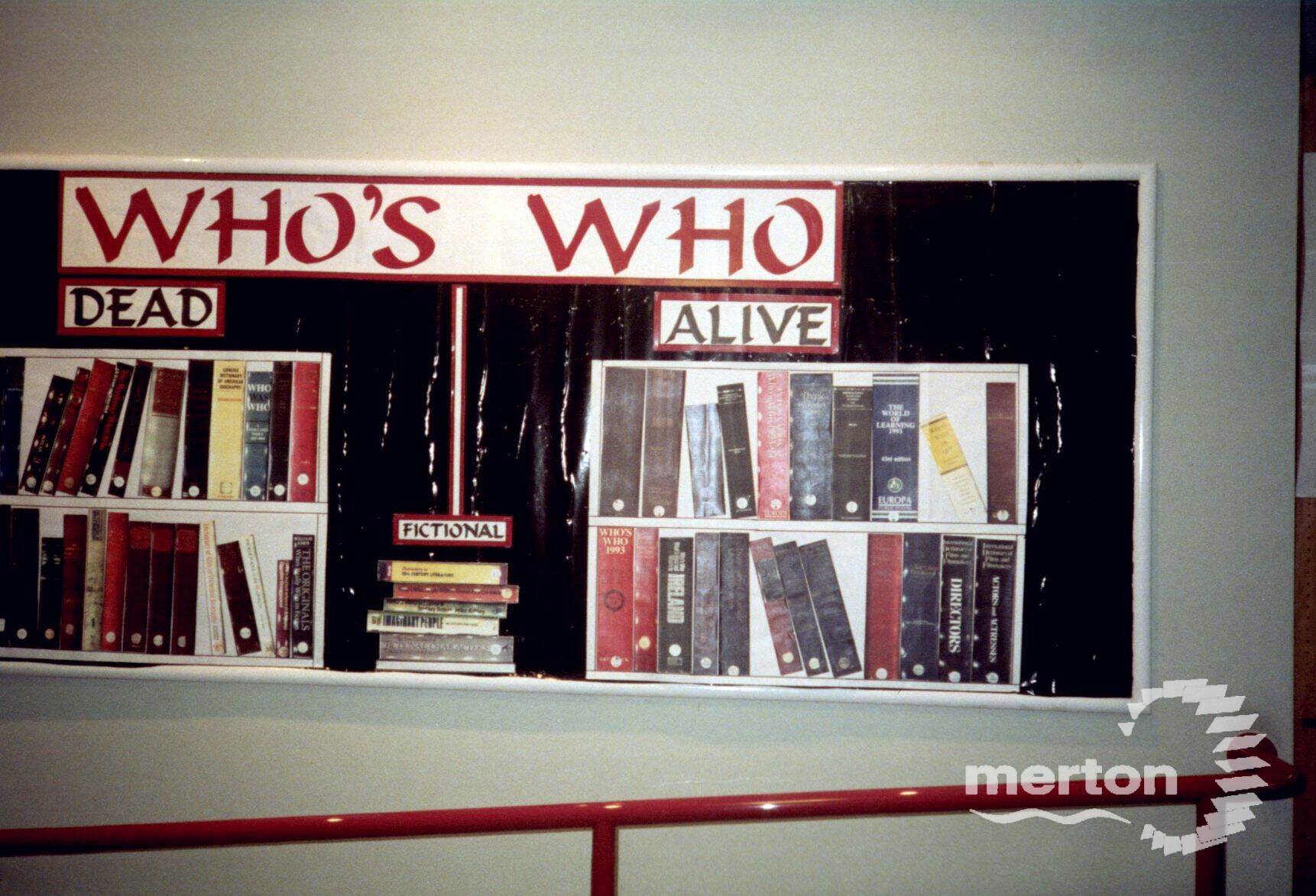 Who's Who Display, Wimbledon Library - Merton Memories Photographic Archive