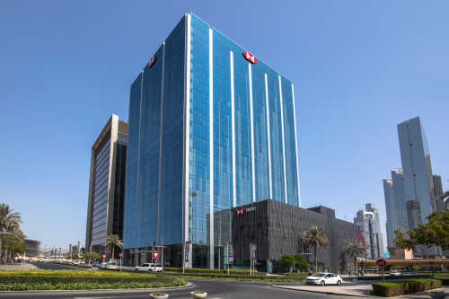 Photograph of HSBC Bank Middle East’s UAE headquarters in Dubai - HSBC ...