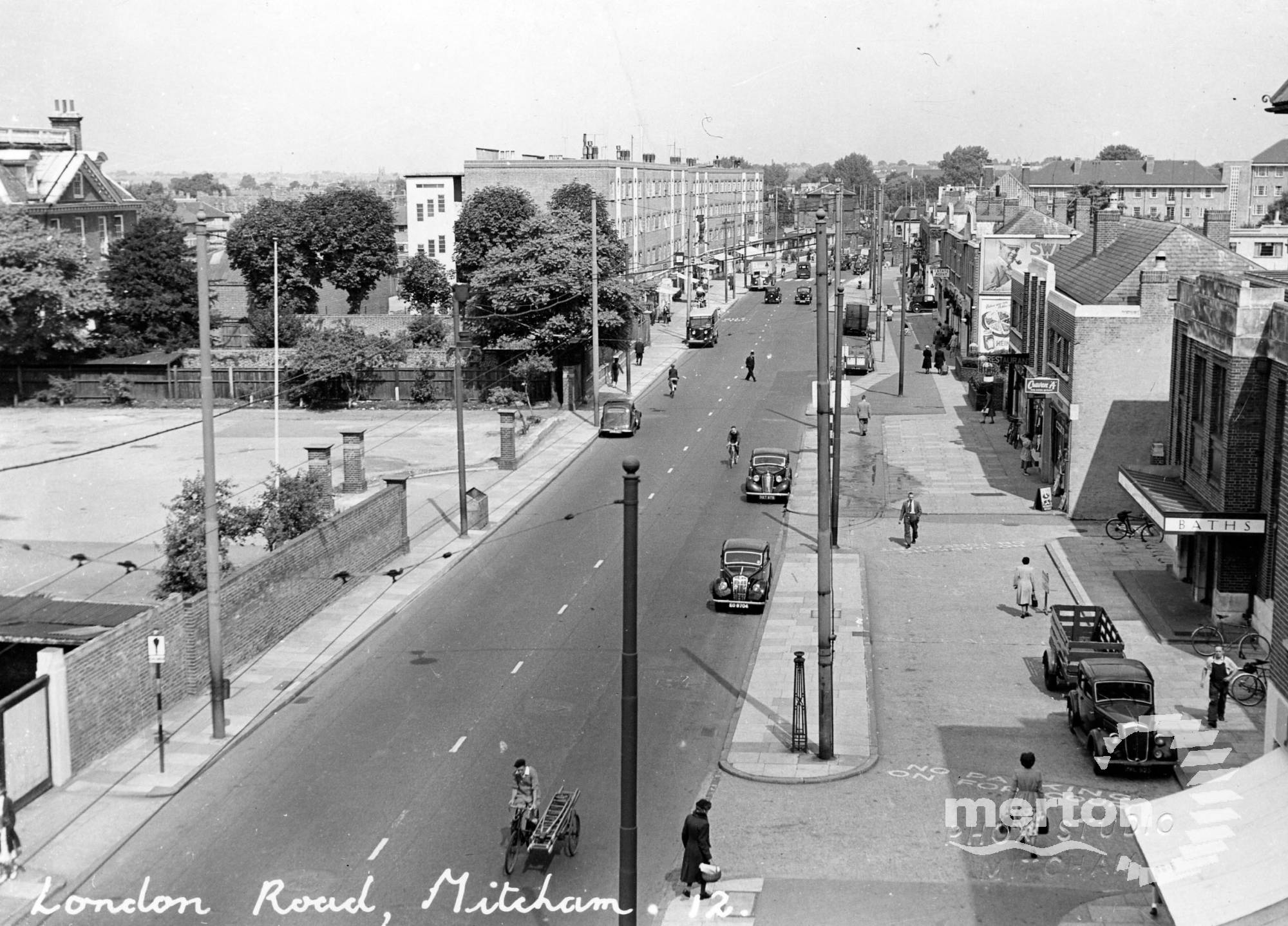 London Road, Mitcham: Swimming Baths - Merton Memories Photographic Archive