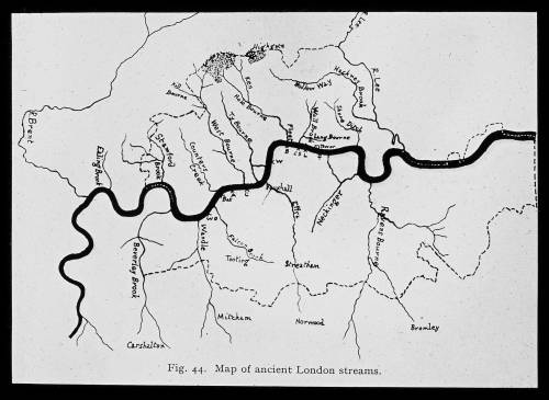 Map of London streams - Thames Water