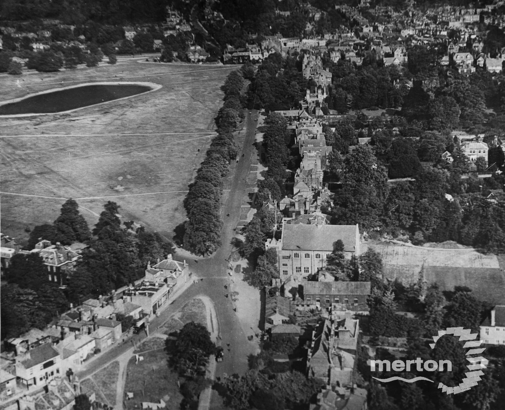 Wimbledon: Aerial View - Merton Memories Photographic Archive