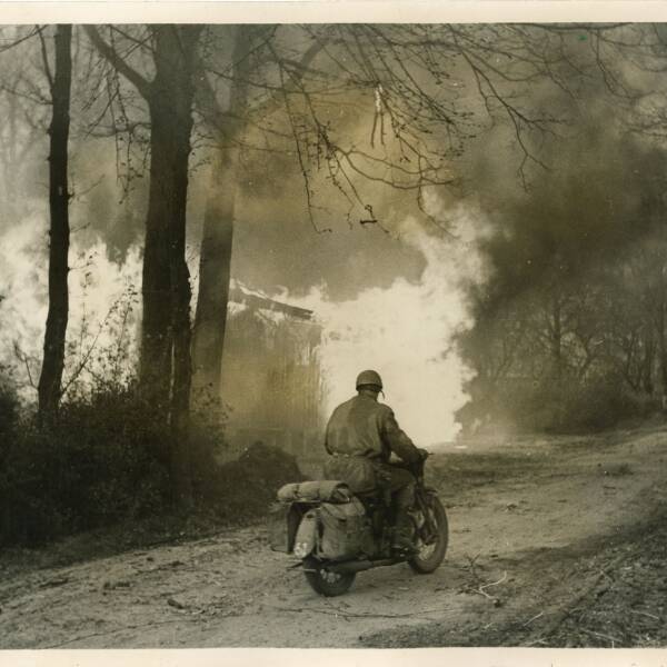 Dispatch rider, WWII - Institution of Mechanical Engineers