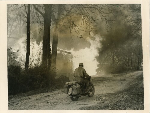 Dispatch rider, WWII - Institution of Mechanical Engineers