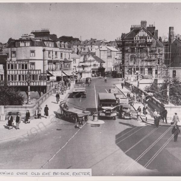 Old Exe Bridge, photograph, c1935, Exeter - Devon and Exeter Institution