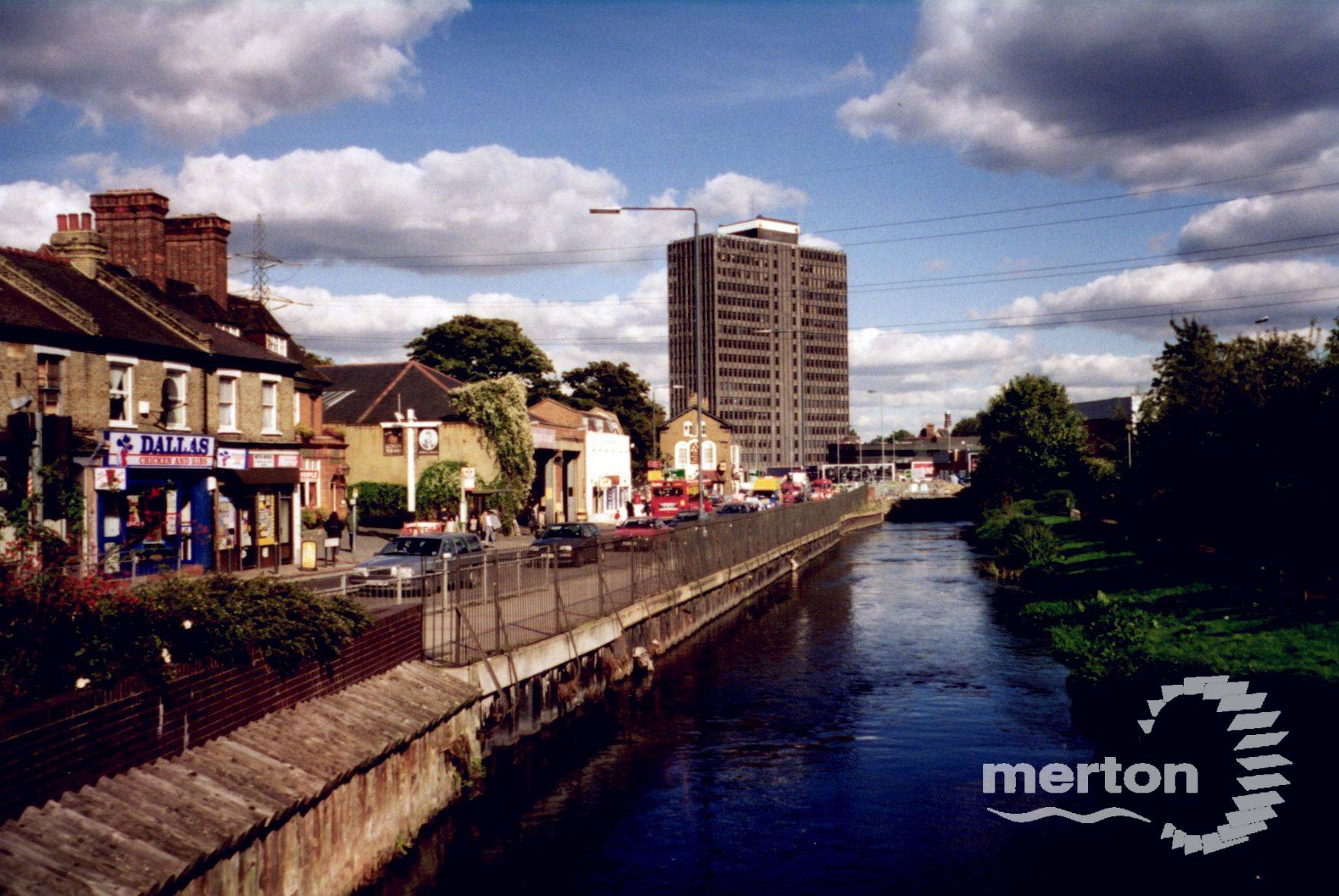 Merton High Street: River Wandle - Merton Memories Photographic Archive