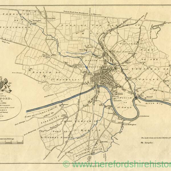 A plan of the city of Hereford 1857 - Herefordshire History