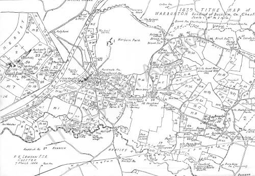 Warburton Tithe Map - Lymm Heritage Centre