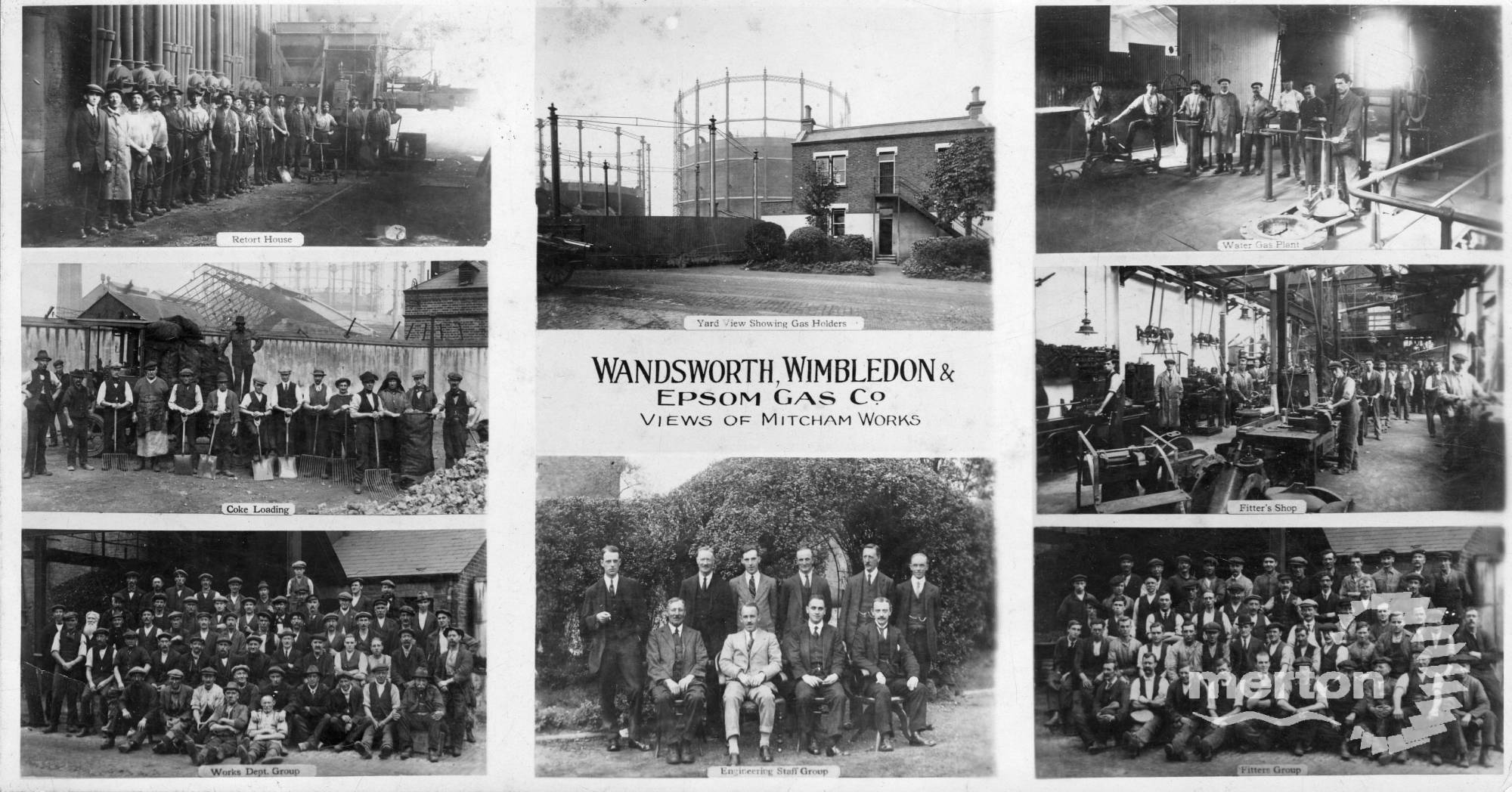 Wandsworth, Wimbledon and Epsom Gas Company, Western Road, Mitcham ...