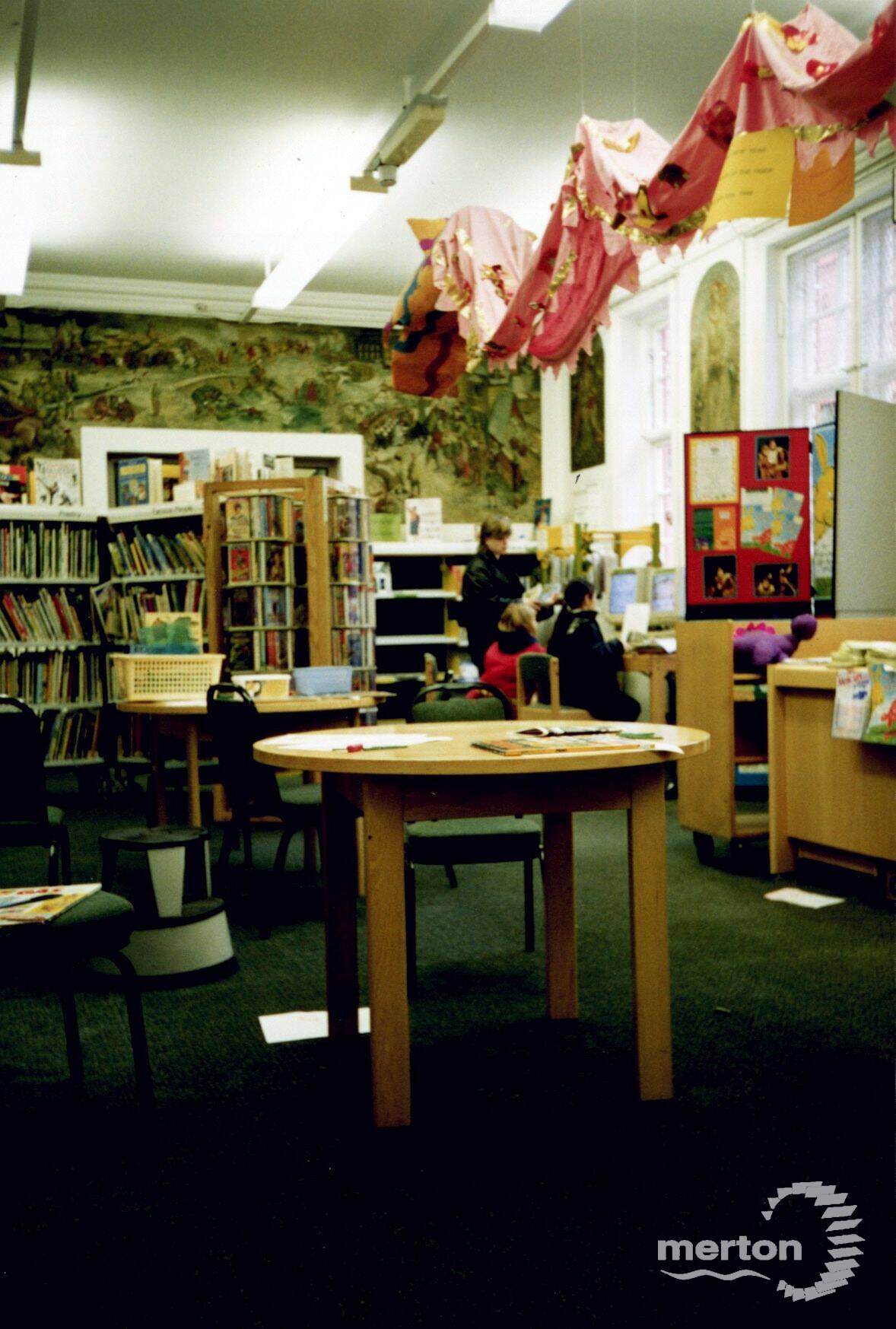 Interior of Wimbledon Library - Merton Memories Photographic Archive