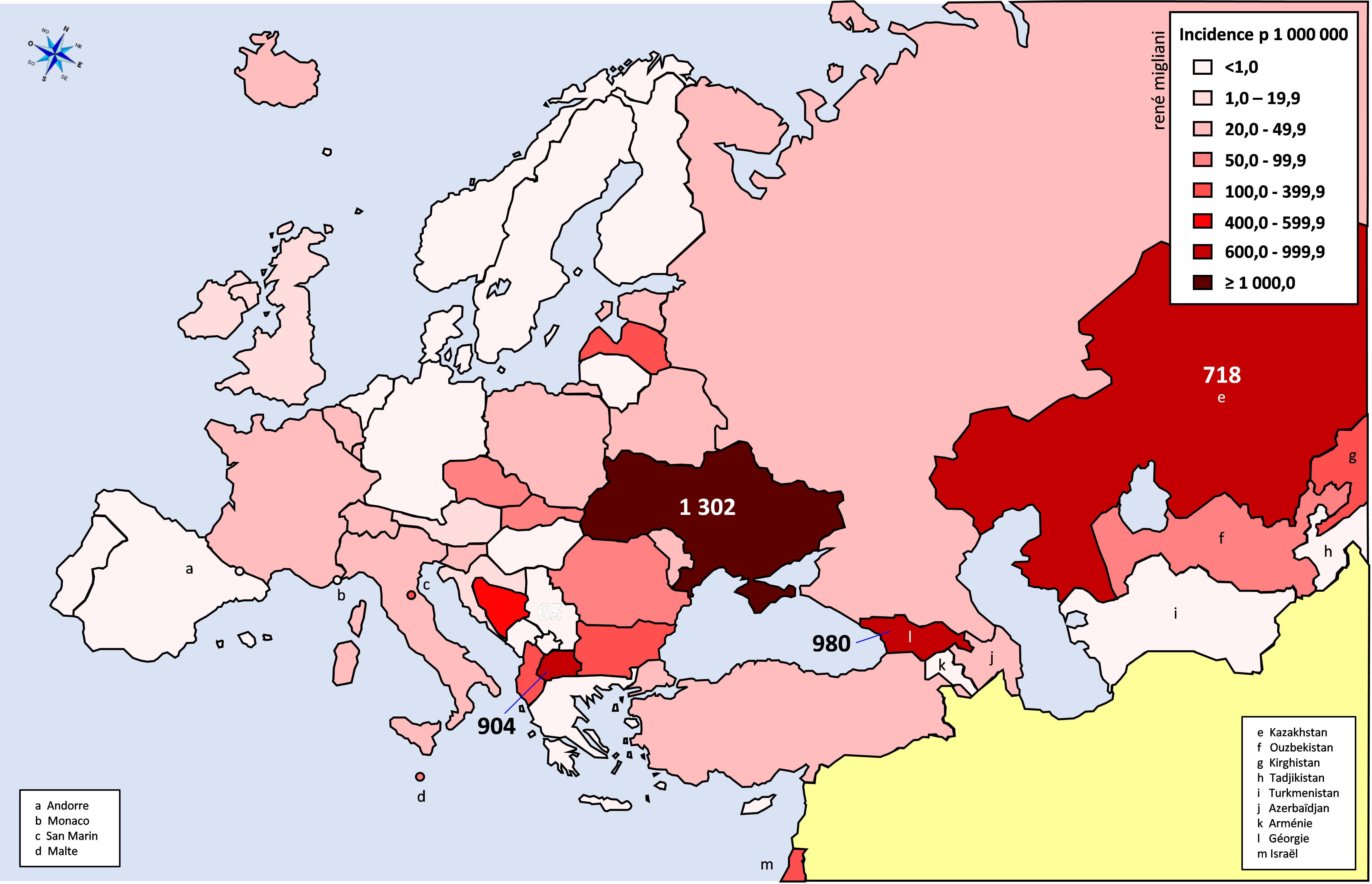 La rougeole dans le monde en 2019