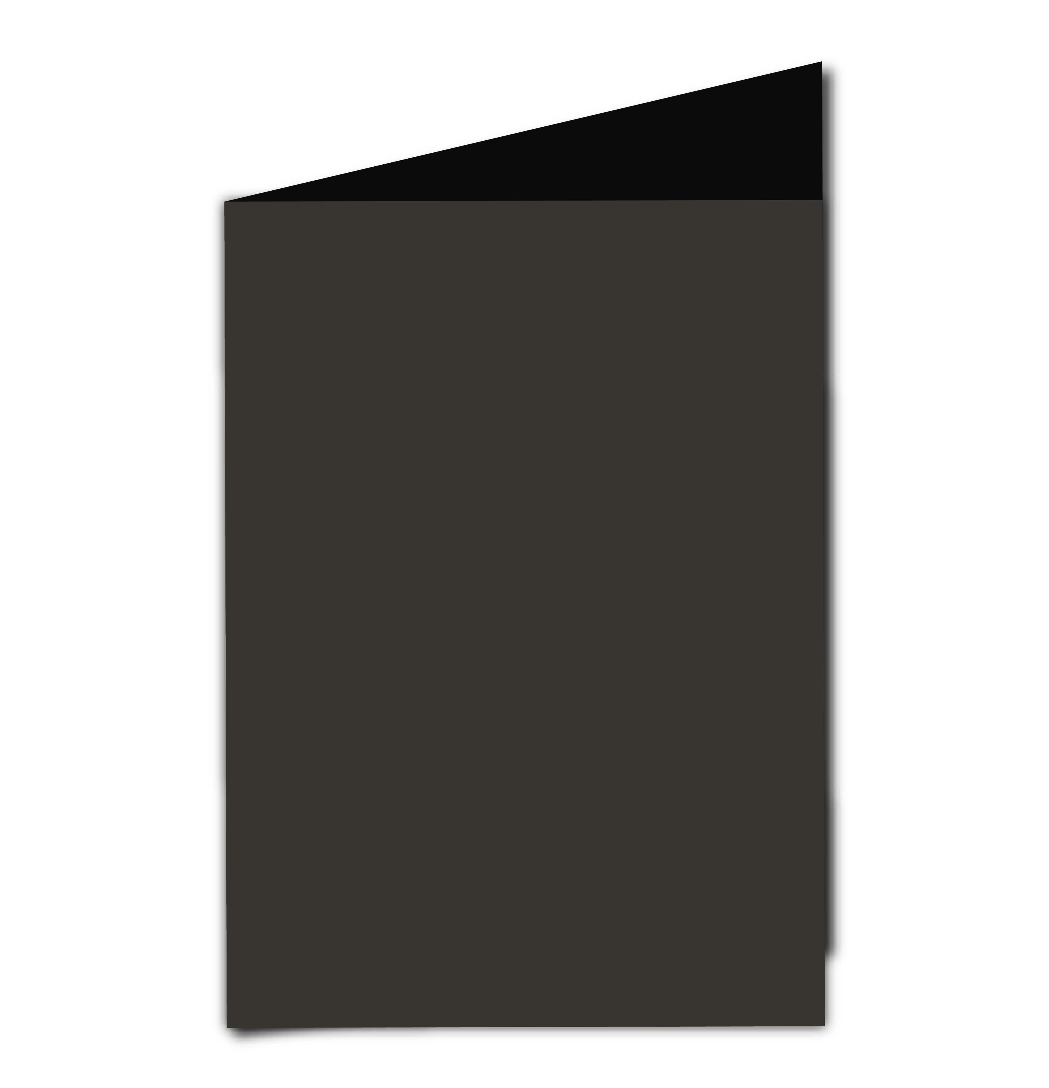 A5 Portrait Black Card Blanks