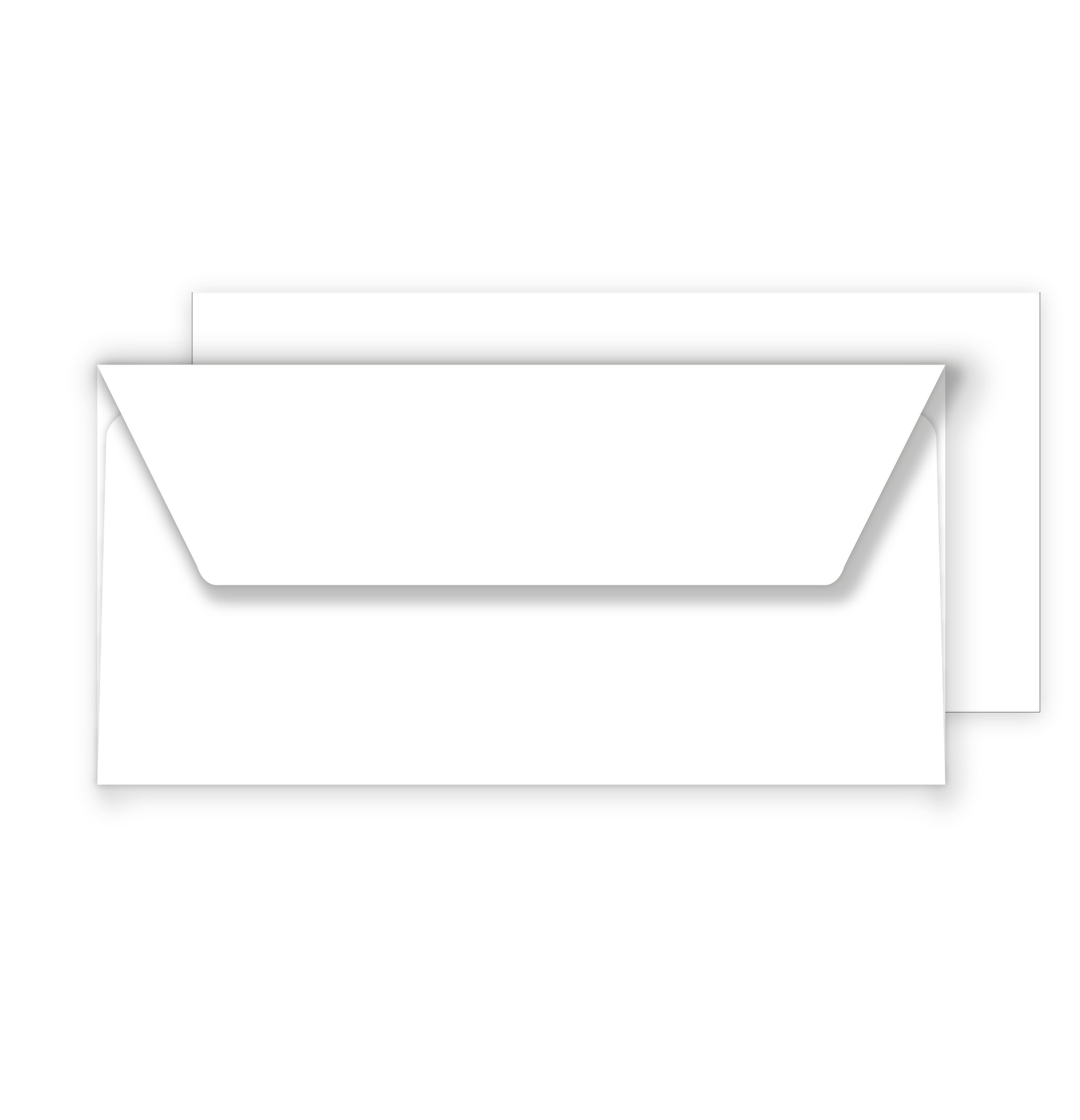 DL White Envelopes 130gsm (110mm x 220mm)