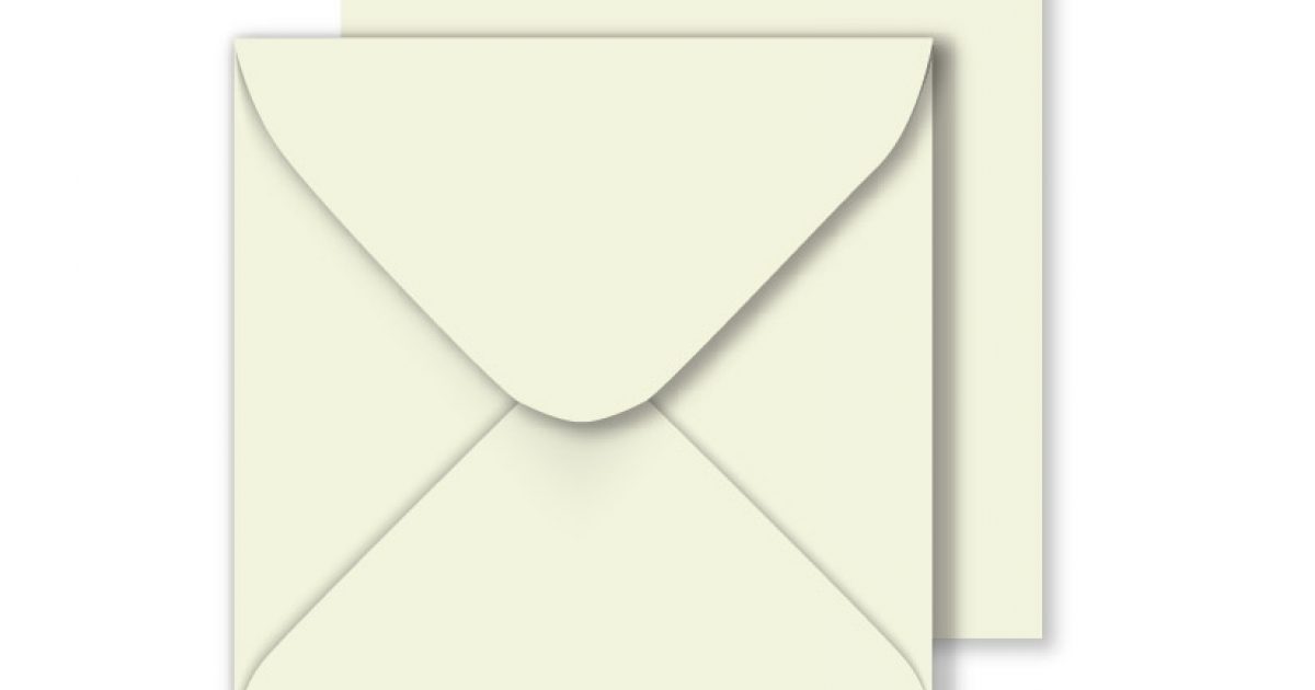 Papermill Direct | Square Ivory Envelopes (155mm x 155mm)