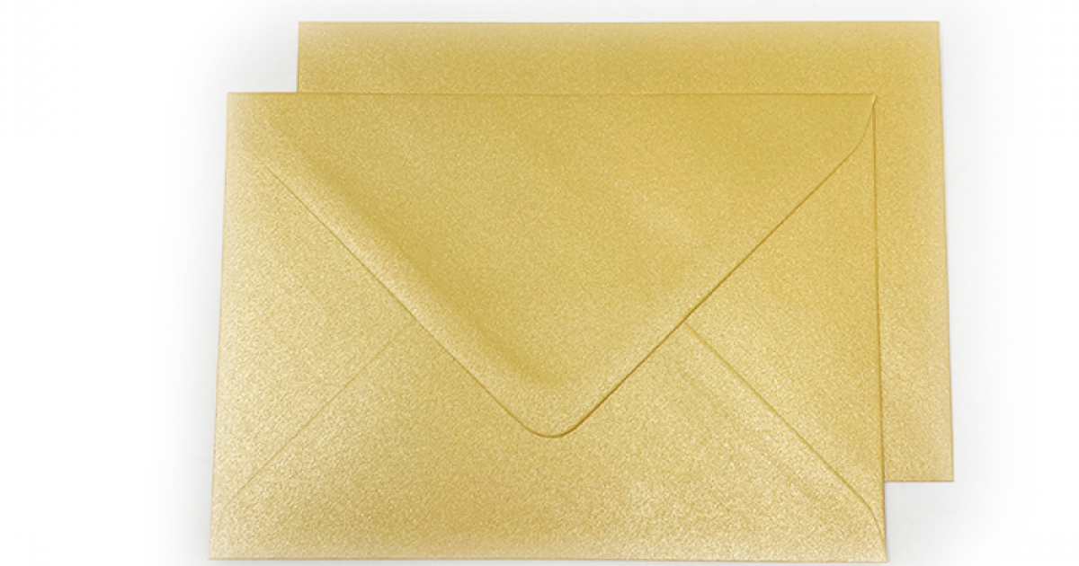 Papermill Direct | P12 - C6 Pearlised Mustard Gold (Amber) Envelopes