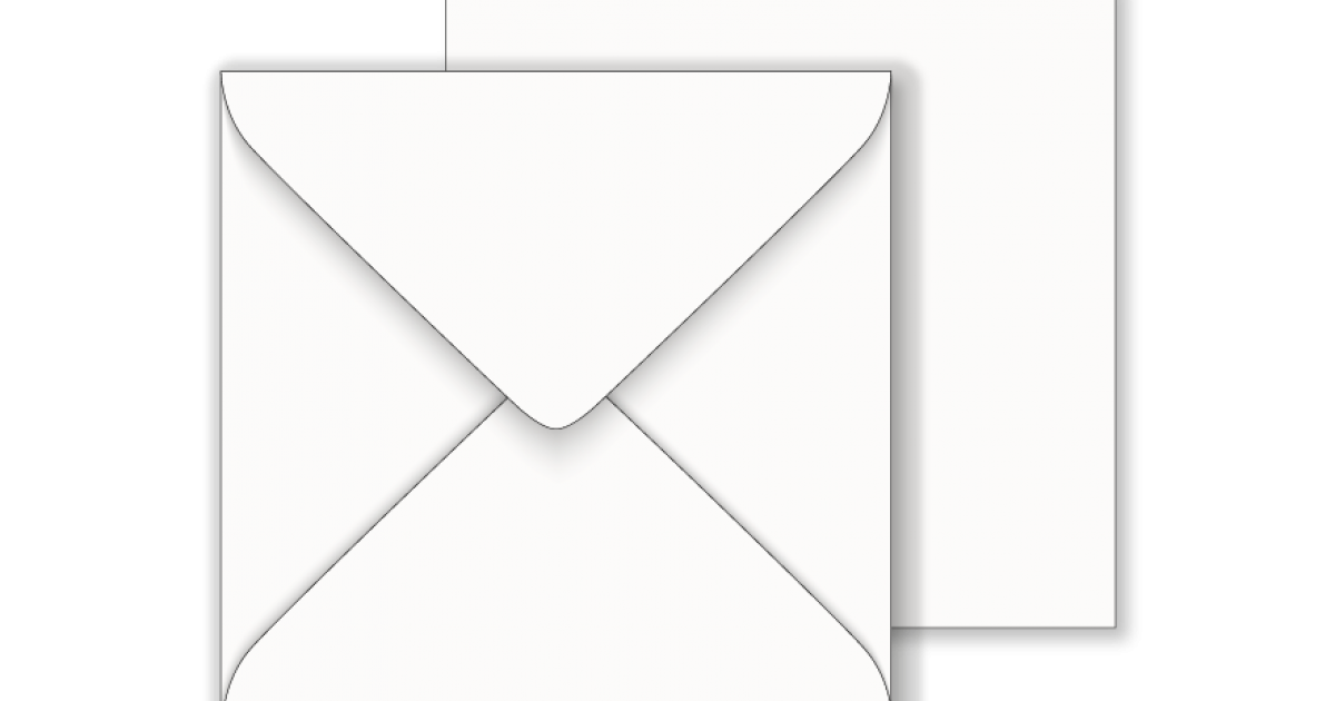 Papermill Direct | Essentials White Square Envelopes 100gsm - 145mm x…