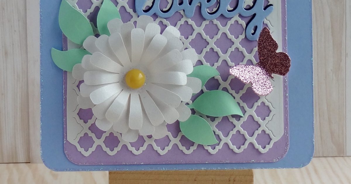 Papermill Direct | ‘Lovely’ Floral Card – Step By Step Tutorial