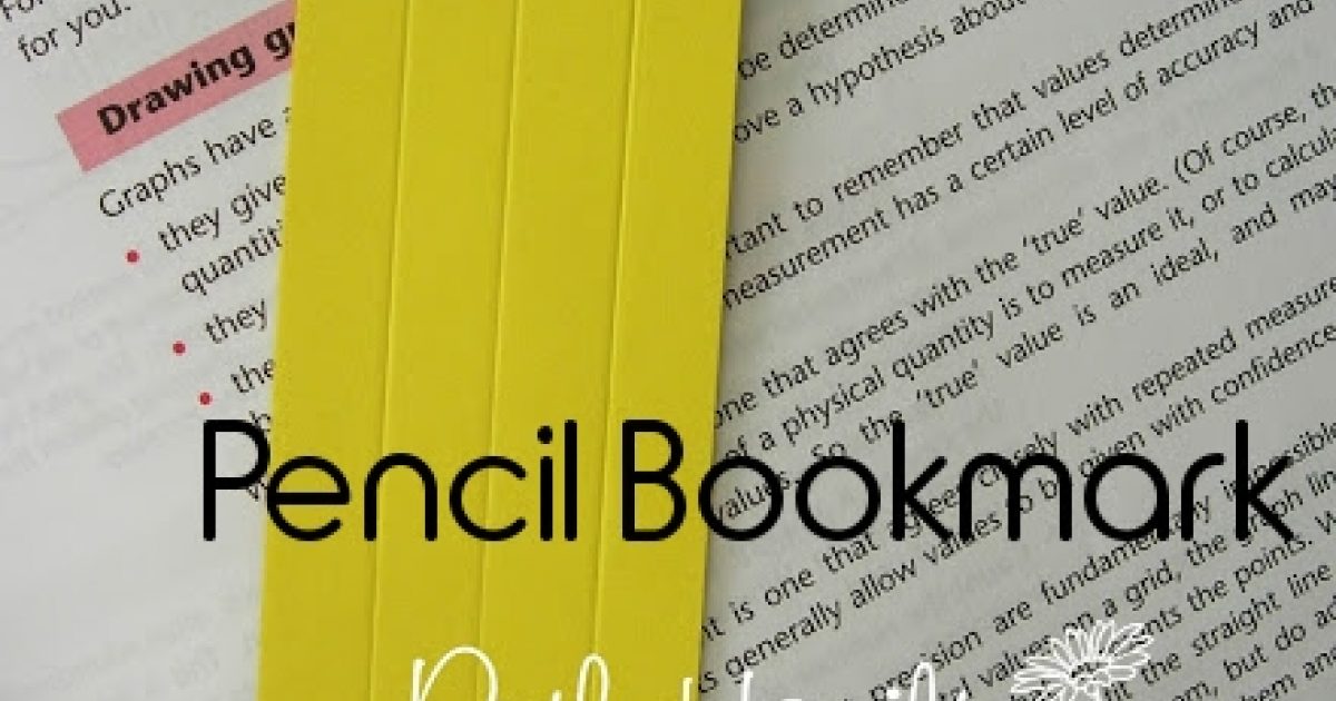 Papermill Direct | Ideas for Teachers Gifts - Pencil Bookmark