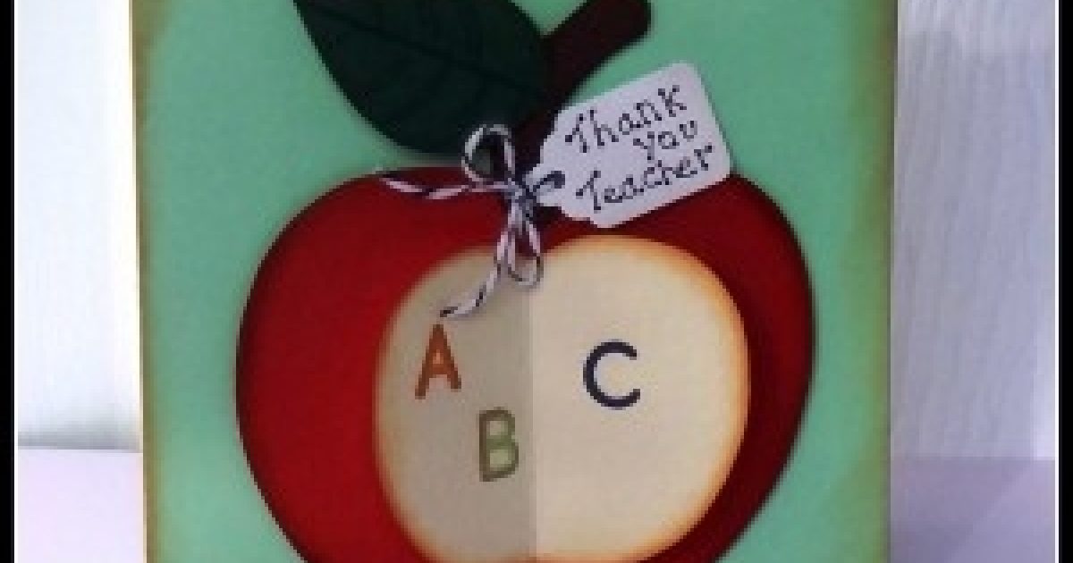 Papermill Direct | How to make a Thank You Teacher Apple Card