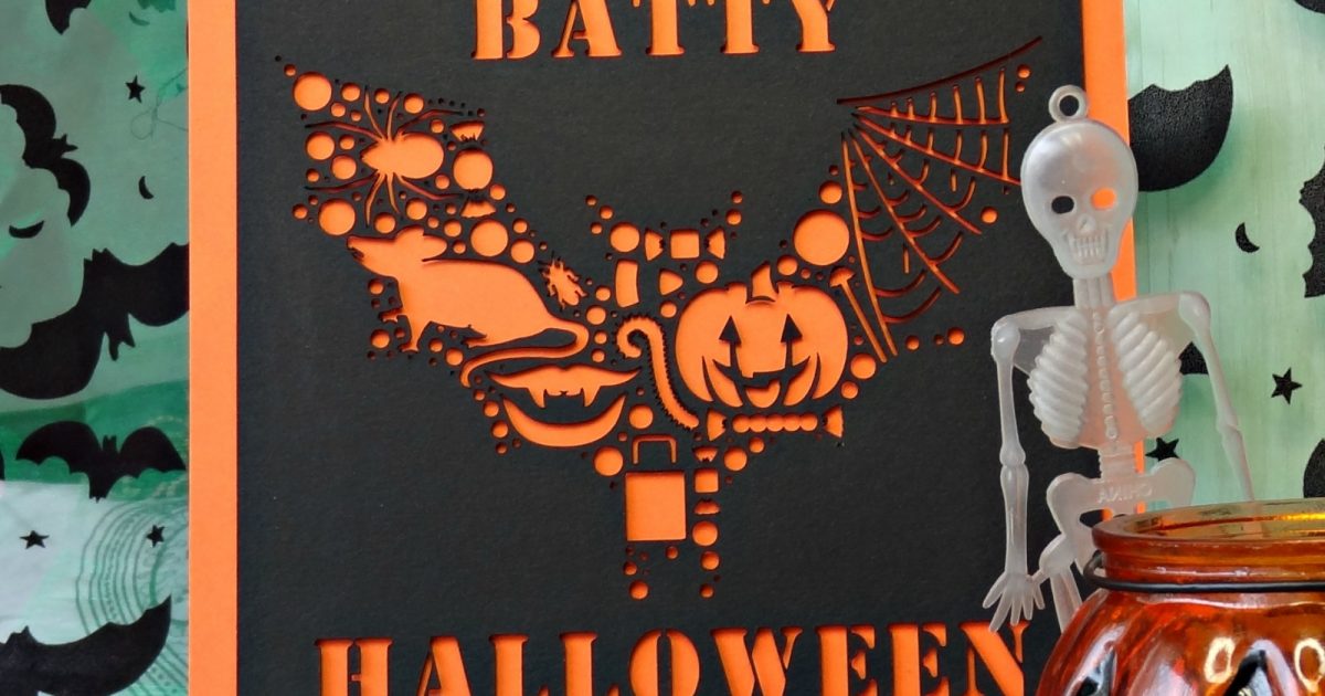 Papermill Direct | Batty Halloween Sign - Step By Step