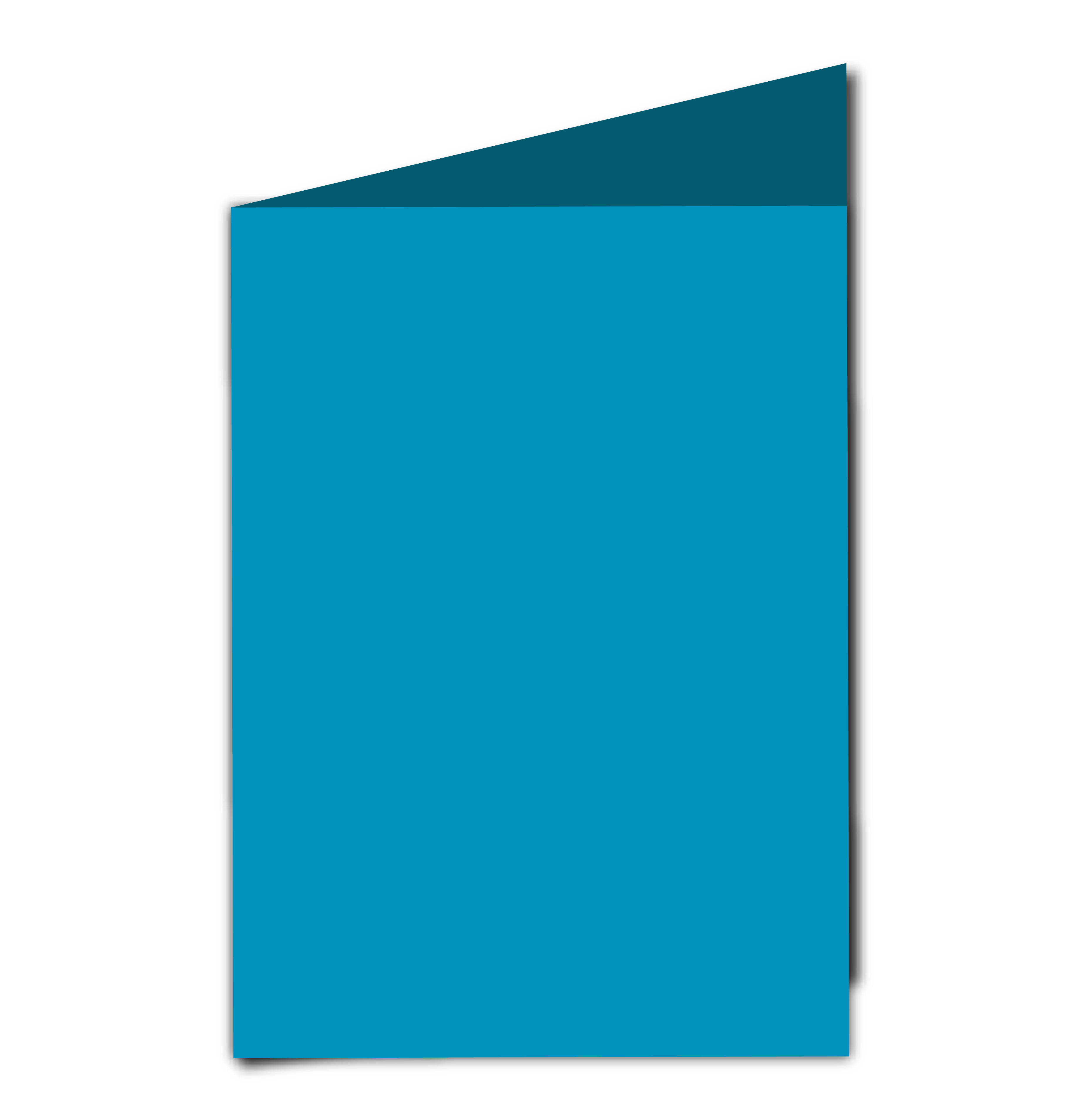 A5 Portrait Ocean Blue Card Blanks