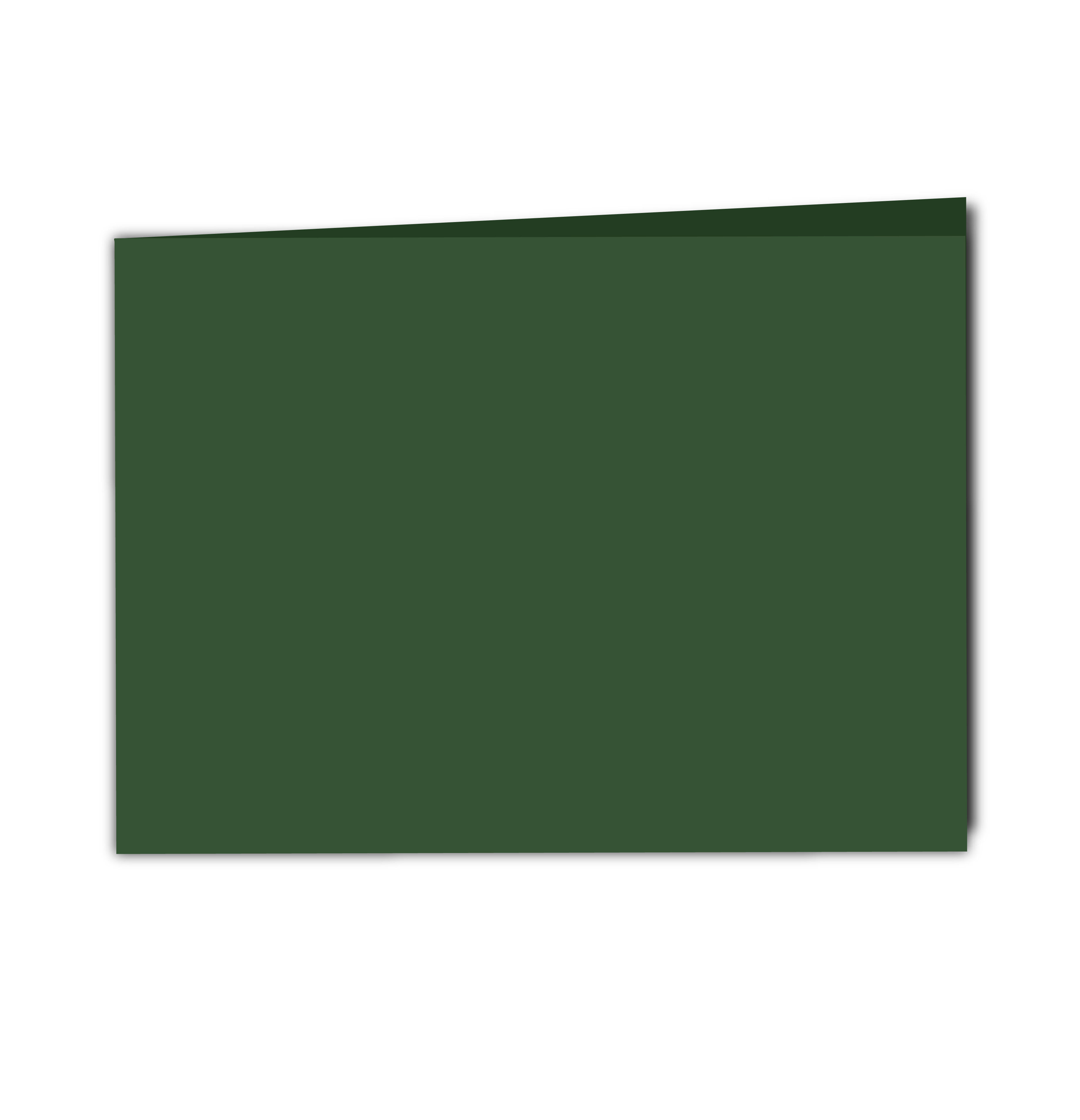 A5 Landscape Dark Green Card Blanks
